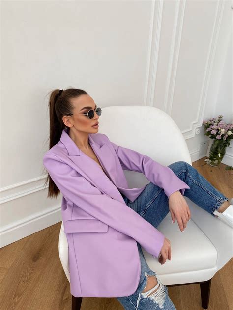 Sakura Jacket Made Of Lavender Eco Leather