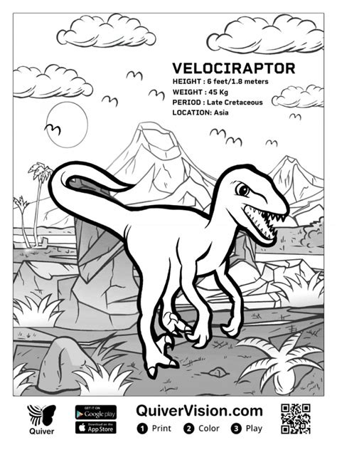 dinosaurs velociraptor pdf