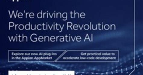 appian drives productivity revolution with generative ai strategy and
