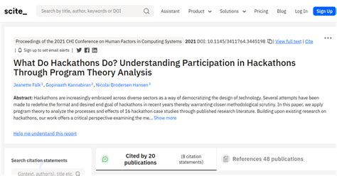 What Do Hackathons Do Understanding Participation In Hackathons