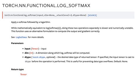 torch log softmax