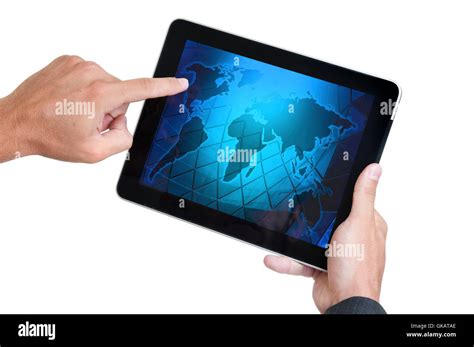 Blue Laptop Notebook Stock Photo Alamy
