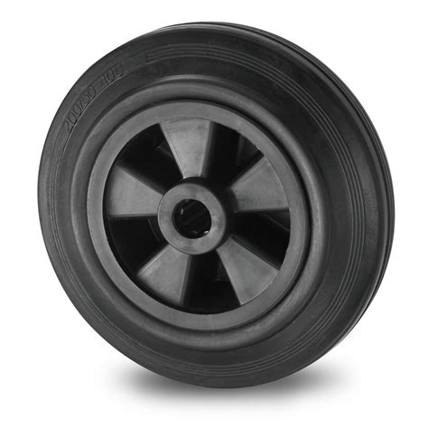 Zwart Rubber Wiel 200mm 230kg Wielennl Wielennl