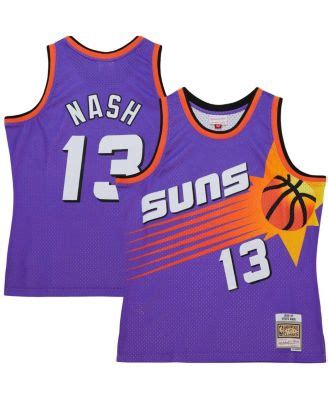 Mens Mitchell And Ness Steve Nash Purple Phoenix Suns Hardwood Classics 199697 Tropical Swingman
