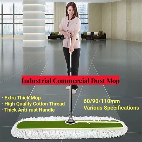 Heavy Duty Floor Mop With Stainless Steel Long Handle Wet And Dry Mops