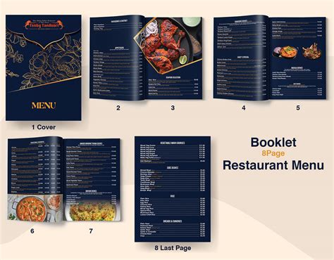 Restaurant Menu Design Booklet Menu On Behance