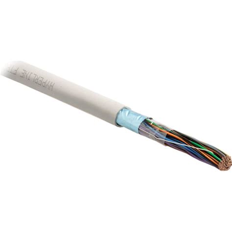 Экранированный кабель витая пара Hyperline FUTP25-C3-S24-IN-PVC-GY F ...
