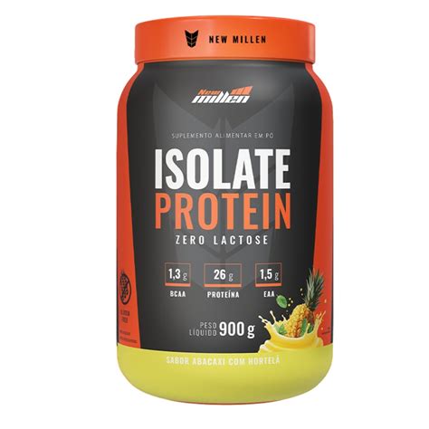 Whey Isolate Protein Pote 900g New Millen Abacaxi Com Hortelã Fit House