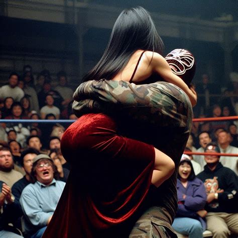 Asian Woman Bearhugged By Masked Wrestler By 3948fh On Deviantart