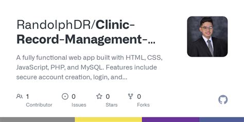 Github Randolphdrclinic Record Management System A Fully Functional