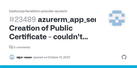 azurerm app service public certificate creation of public certificate