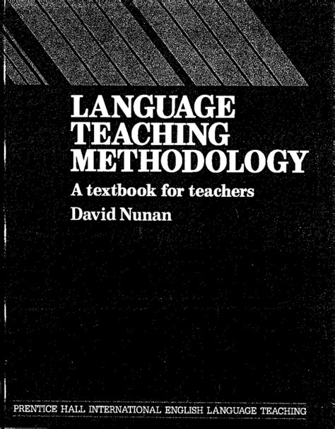 Language Teaching Methodology A Textbook For Teachers