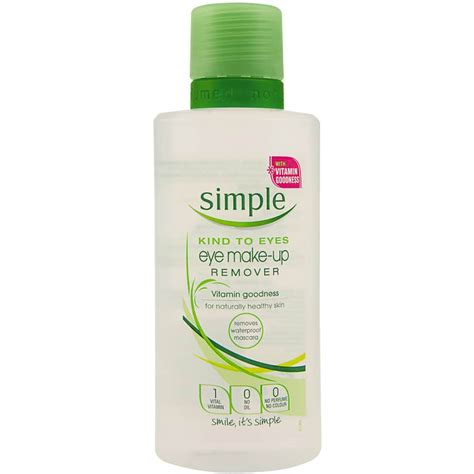 Simple Eye Makeup Remover Simple Kind To Eyes Nourishing Eye Make Up
