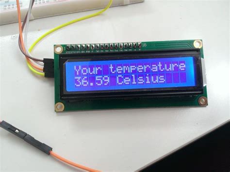 Arduino Thermometer LCD I C Arduino Thermometer Laboratory Idea