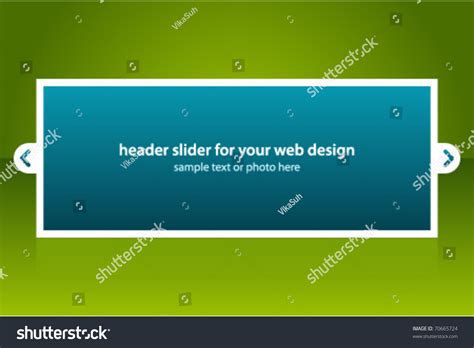 Vector Header Slider For Your Web Design Royalty Free Stock Vector Avopix Com