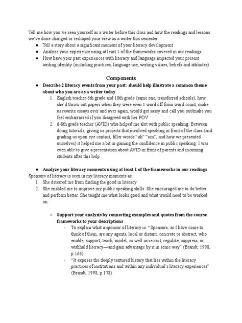 Major Assignment 1 Rough Draft Pdf