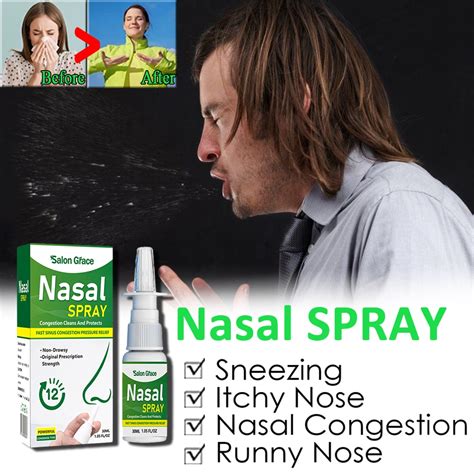 Nasal Spray Rhinitis Spray Sinus Hidung Tersumbat Natural Herbal Fast