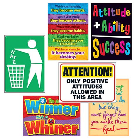Attitude Matters Argus Posters Combo Pack 6pkg T A67924 Trend