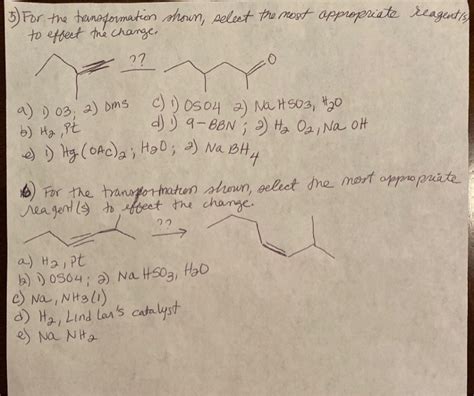 Solved 3 For The Transformation Shown Select The Most