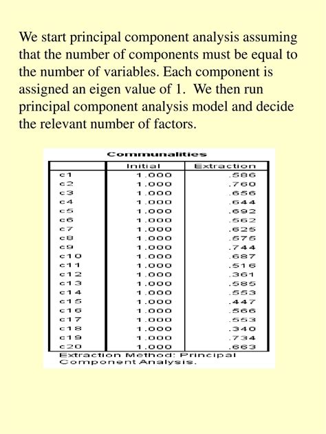 PPT Principal Components Analysis For Data Reduction PowerPoint Presentation ID