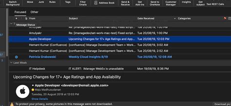 Ms Office AppleScript Changing Message Status Field Of Selected
