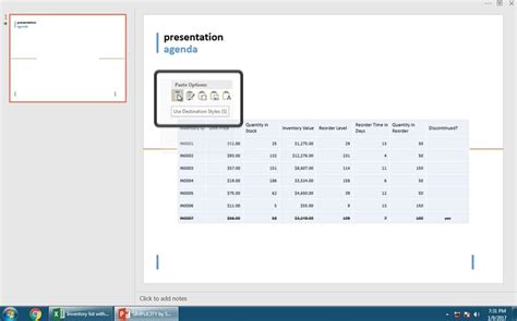 How To Insert Excel Table Into Powerpoint