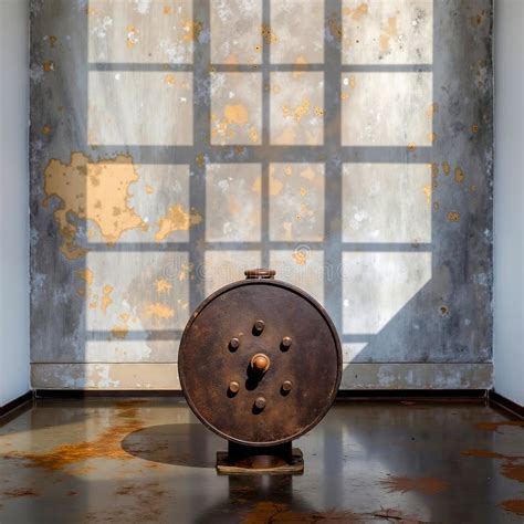 A Large Metal Object Sitting On Top Of A Wooden Floor Next To A Window