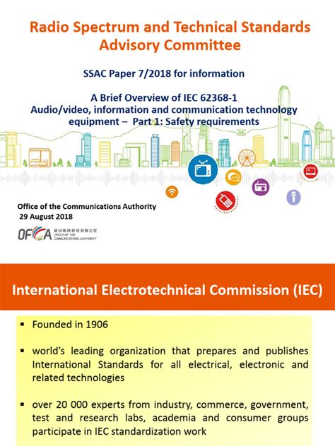 Overview Of Iec 62368 1 Safety Standards Pdf International