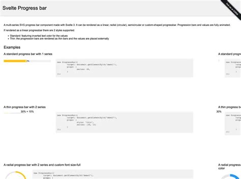 Svelte Progressbar By Okrad A Svelte Template Built At Lightspeed