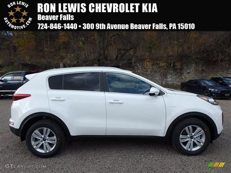 2018 Clear White Kia Sportage Lx Awd 123815742 Car