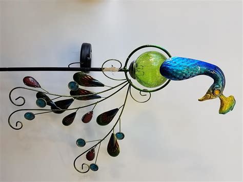 Peacock Garden Stake Patio Lawn And Garden
