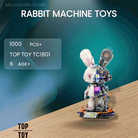Toptoy Tc1801 Rabbit Machine Toys With 1000 Pieces Mould King