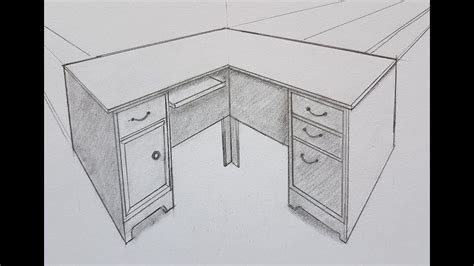 Table Perspective Drawing