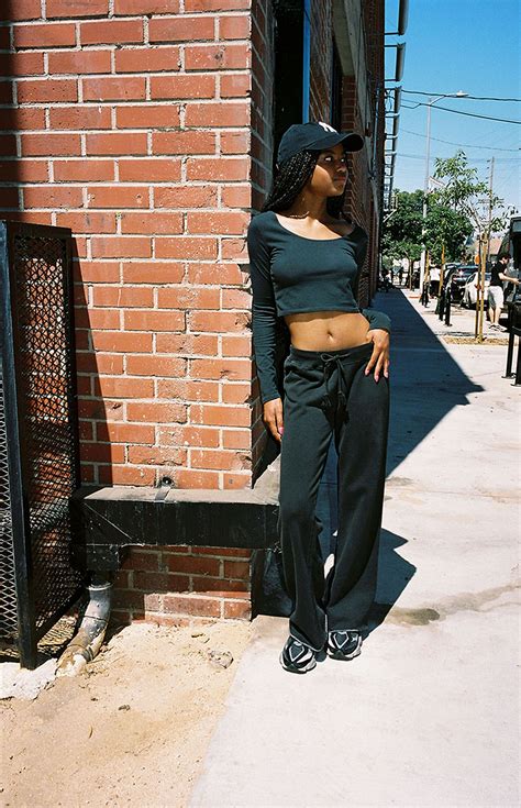 John Galt Black Jillian Long Sleeve Top Pacsun