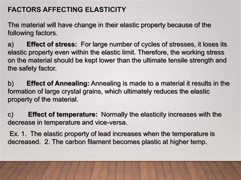 Introduction To Elasticity Of Materials Pptx Geology Science