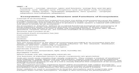 Pdf Ecosystems Concept Structure And Functions Of Ecosystems Dokumentips