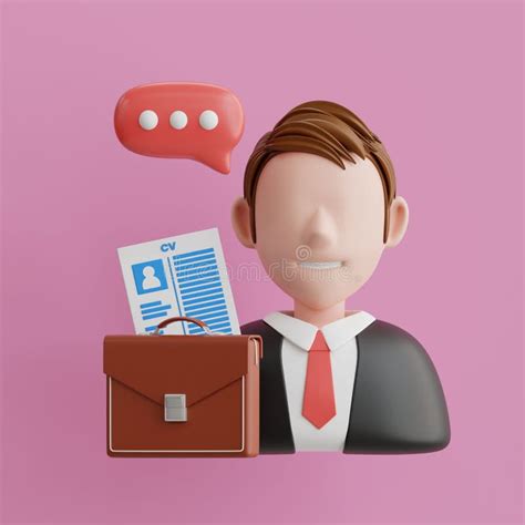 3d Business Staff Profit Sharing Stock Illustration Illustration Of