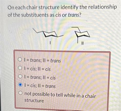 Answered On Each Chair Structure Identify The Bartleby