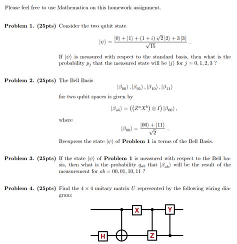 Solved Please Feel Free To Use Mathematica On This Homework