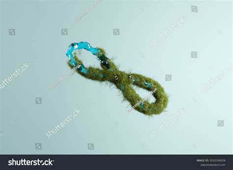 Three Dimensional Render Infinity Symbol Made Stock Illustration