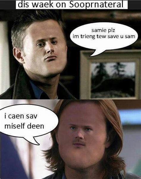 Sam And Dean Meme Quotes Supernatural Supernatural Imagines Wut