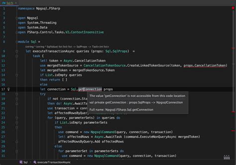 using task instead of async and offering query functions that fail hard instead of returning