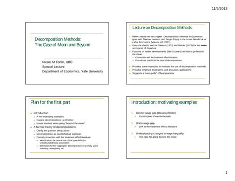 Pdf Decomposition Methods Faculty Of Artsfaculty Arts Ubc Ca