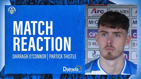 Darragh Oconnor Post Match Partick Thistle Youtube