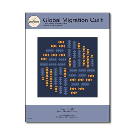 Global Migration Quilt Pattern Pdf Prairie And Ocean