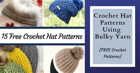 15 Free Hat Patterns That Use Bulky Weight Yarn Simply Hooked By Janet