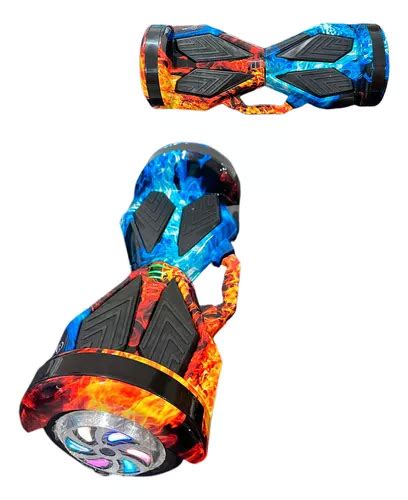 Hoverboard Overboard Skate Elétrico 8 Bluetooth Com Led Cor Gelo E Fogo Mercadolivre