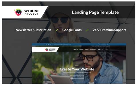 Download Webline Project Corporate Landing Page Template