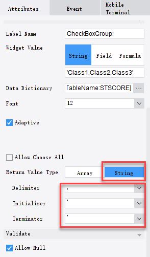 Default Value For Checkbox Widget And Checkbox Group Widget Finereport Help Document