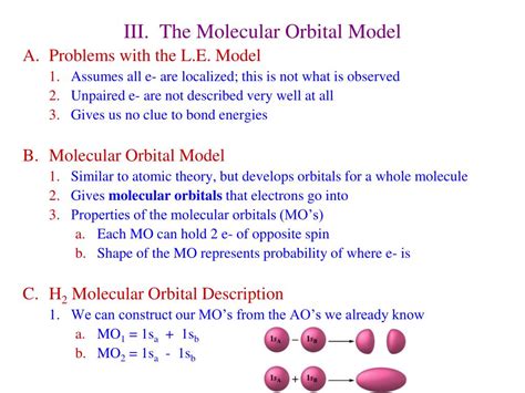 Ppt Iii The Molecular Orbital Model Powerpoint Presentation Free